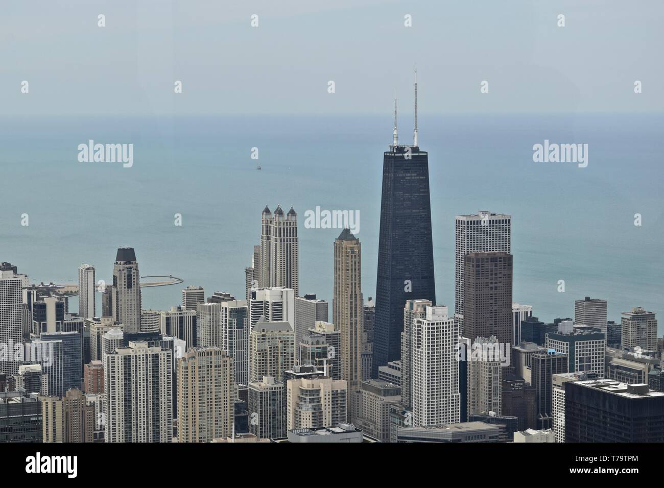 The view of Chicago from atop the Willis Tower, central Loop, Chicago ...