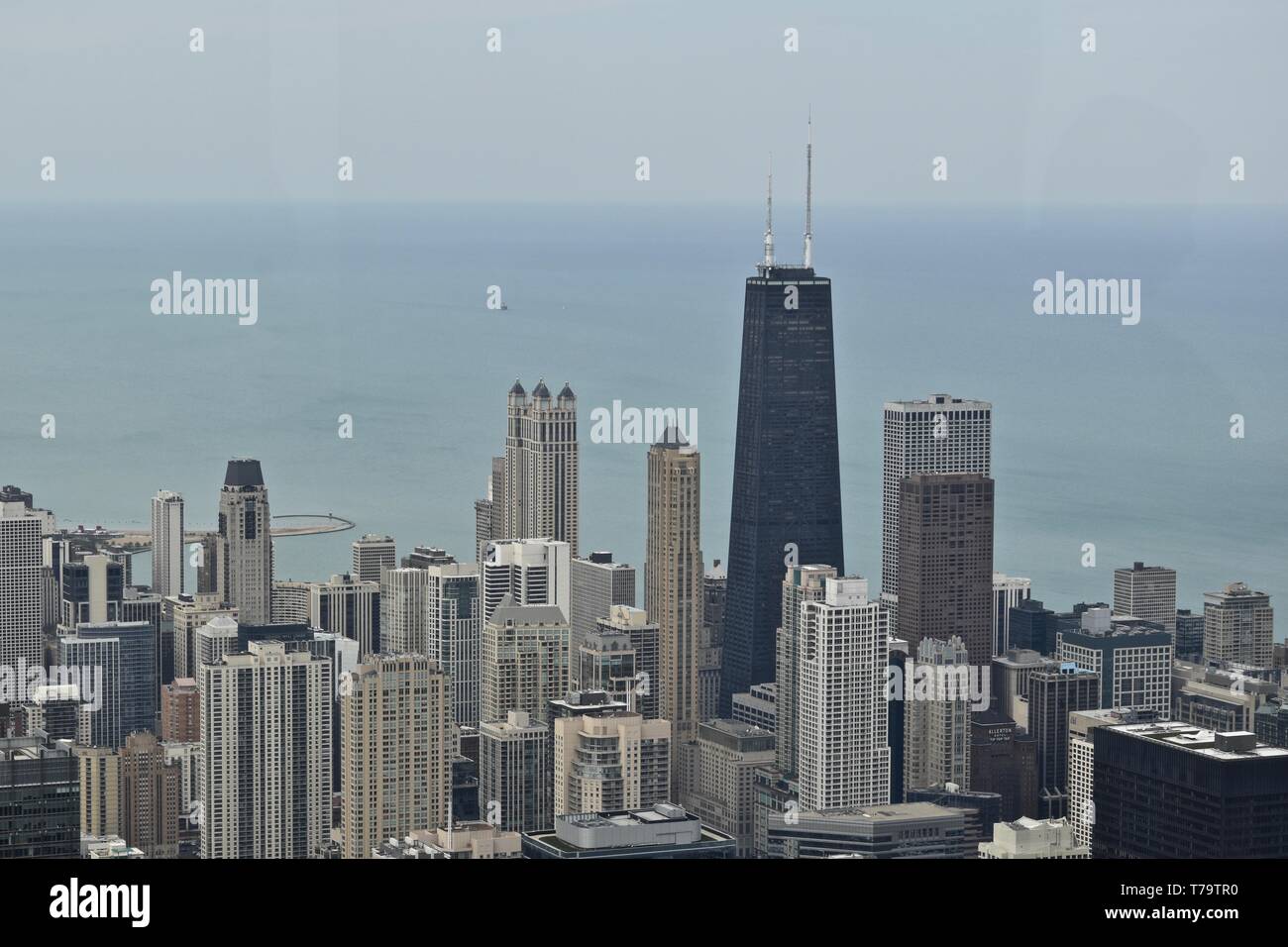 The view of Chicago from atop the Willis Tower, central Loop, Chicago ...