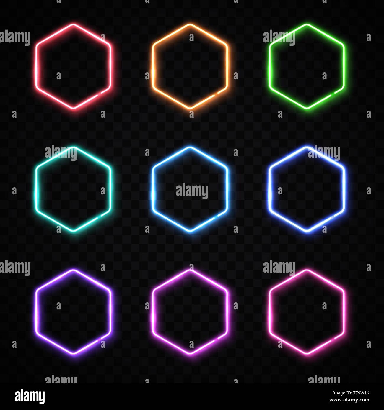 Hexagonal borders Stock Vector Images - Alamy