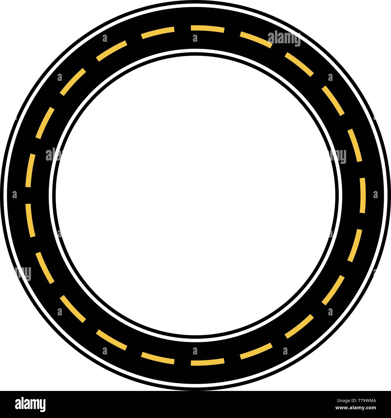 Circle race circuit vector illustration Stock Vector Image & Art - Alamy