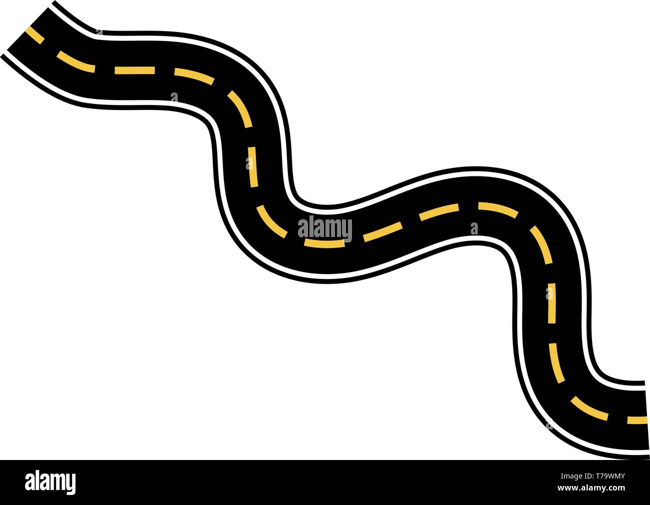 Road stroke vector illustration eps 10 Stock Vector Image & Art - Alamy