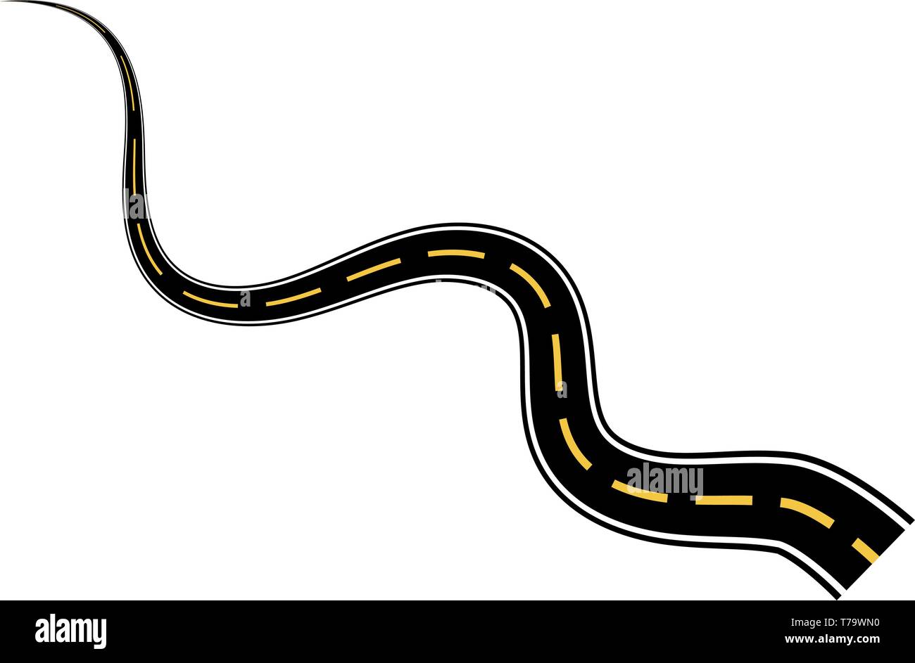 Road stroke vector illustration eps 10 Stock Vector Image & Art - Alamy