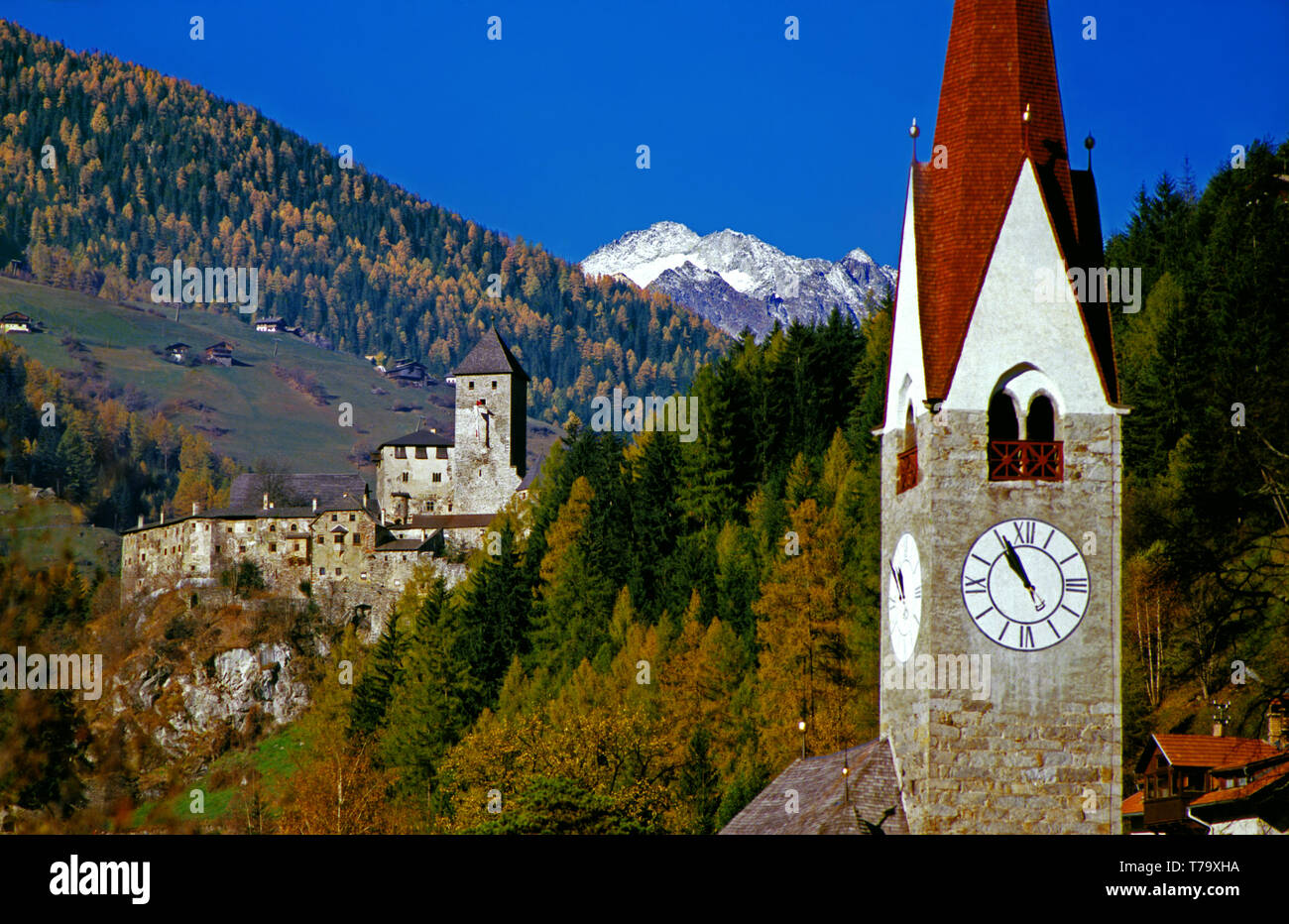 The taufers castle in sand in taufers hi-res stock photography and ...