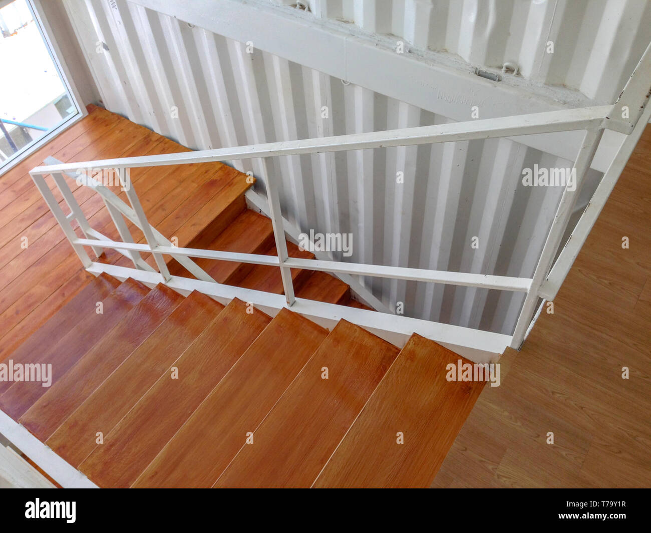 Steel stairs cargo container hi-res stock photography and images - Alamy