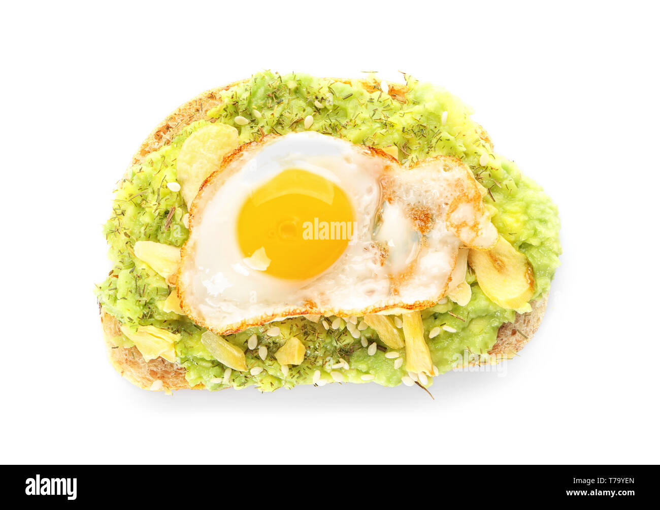 Toast avocado egg on Cut Out Stock Images & Pictures - Alamy