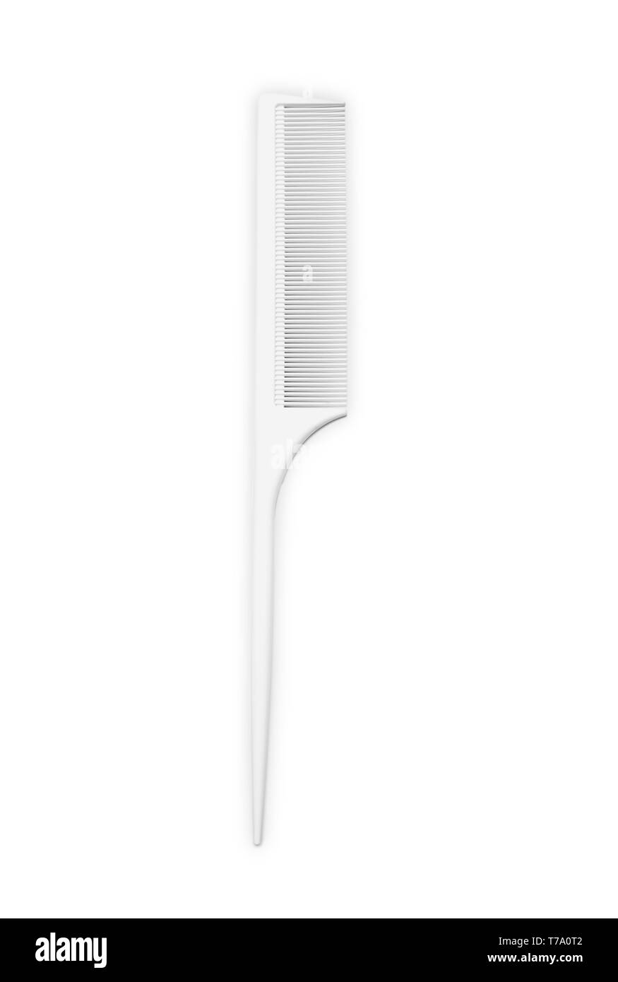 Comb on white background, top view Stock Photo - Alamy