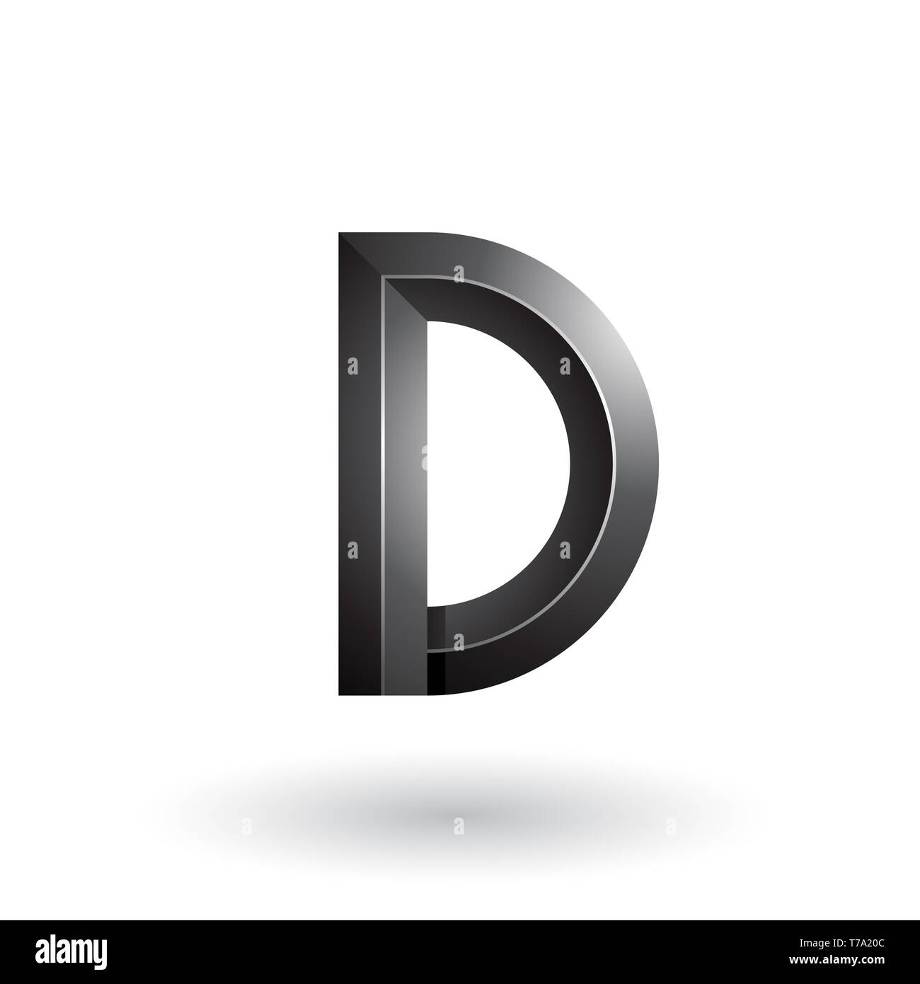 Embossed letter d Cut Out Stock Images & Pictures - Alamy