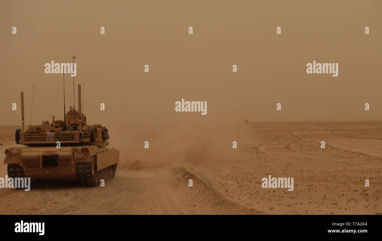 An M1A1 Main Battle Tank with the 22nd Marine Expeditionary Unit ...