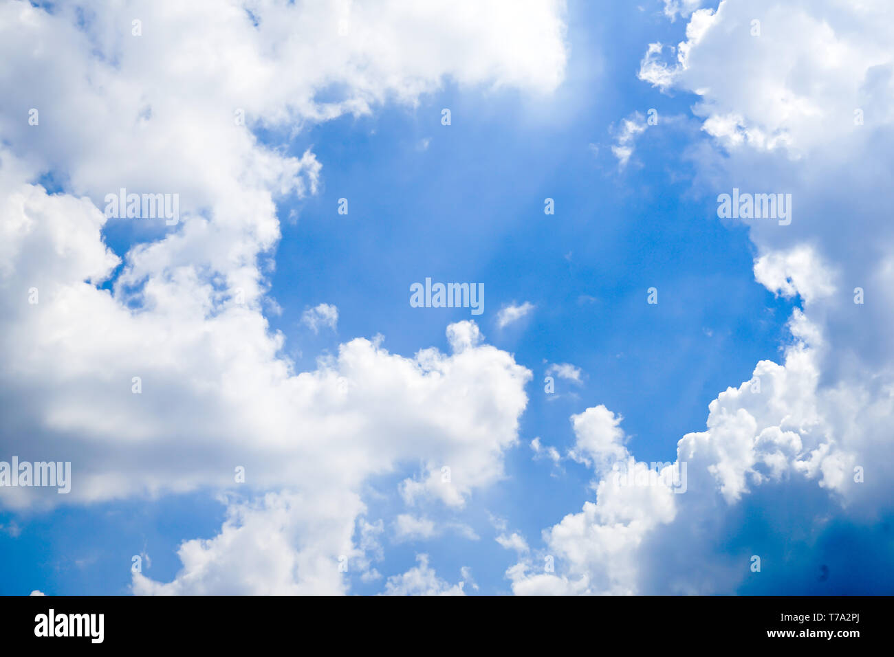 Clearly beautiful blue sky with unique cloud Stock Photo - Alamy
