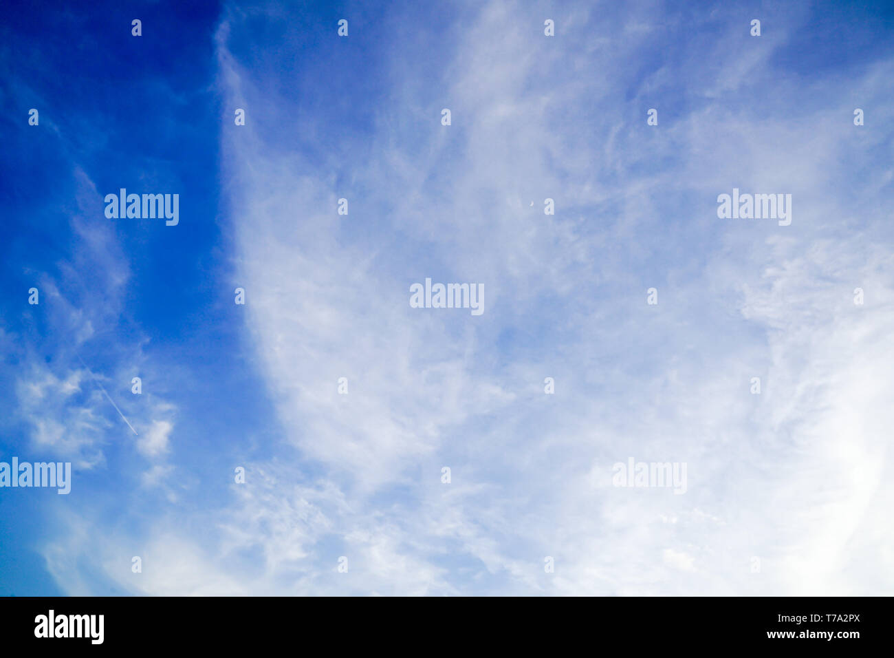 Clearly beautiful blue sky with unique cloud Stock Photo - Alamy