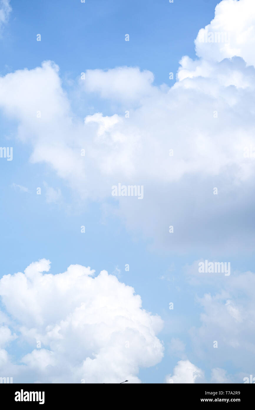 Clearly beautiful blue sky with unique cloud Stock Photo - Alamy