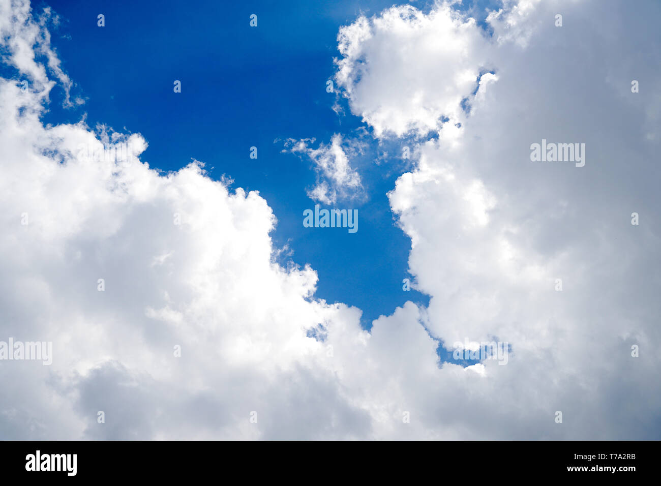 Clearly beautiful blue sky with unique cloud Stock Photo - Alamy