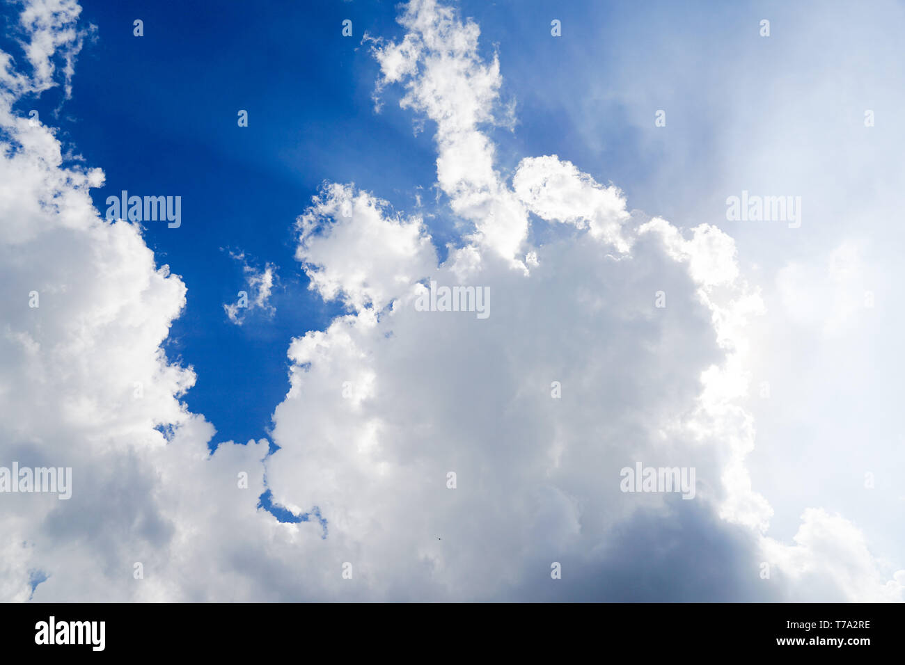 Clearly beautiful blue sky with unique cloud Stock Photo - Alamy
