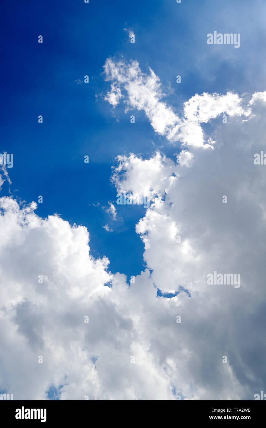 Clearly beautiful blue sky with unique cloud Stock Photo - Alamy