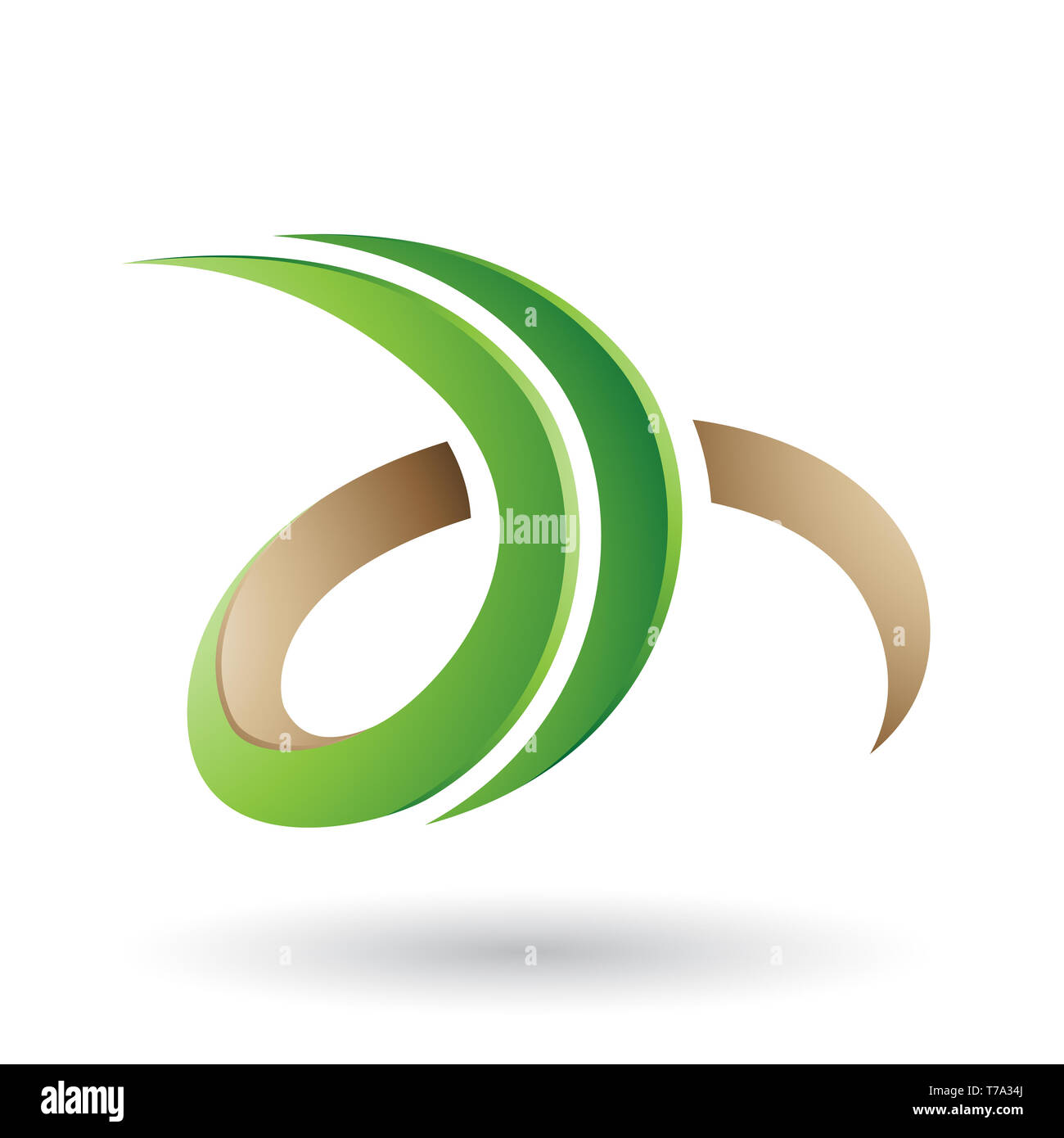 Curly letter a 3d Cut Out Stock Images & Pictures - Alamy