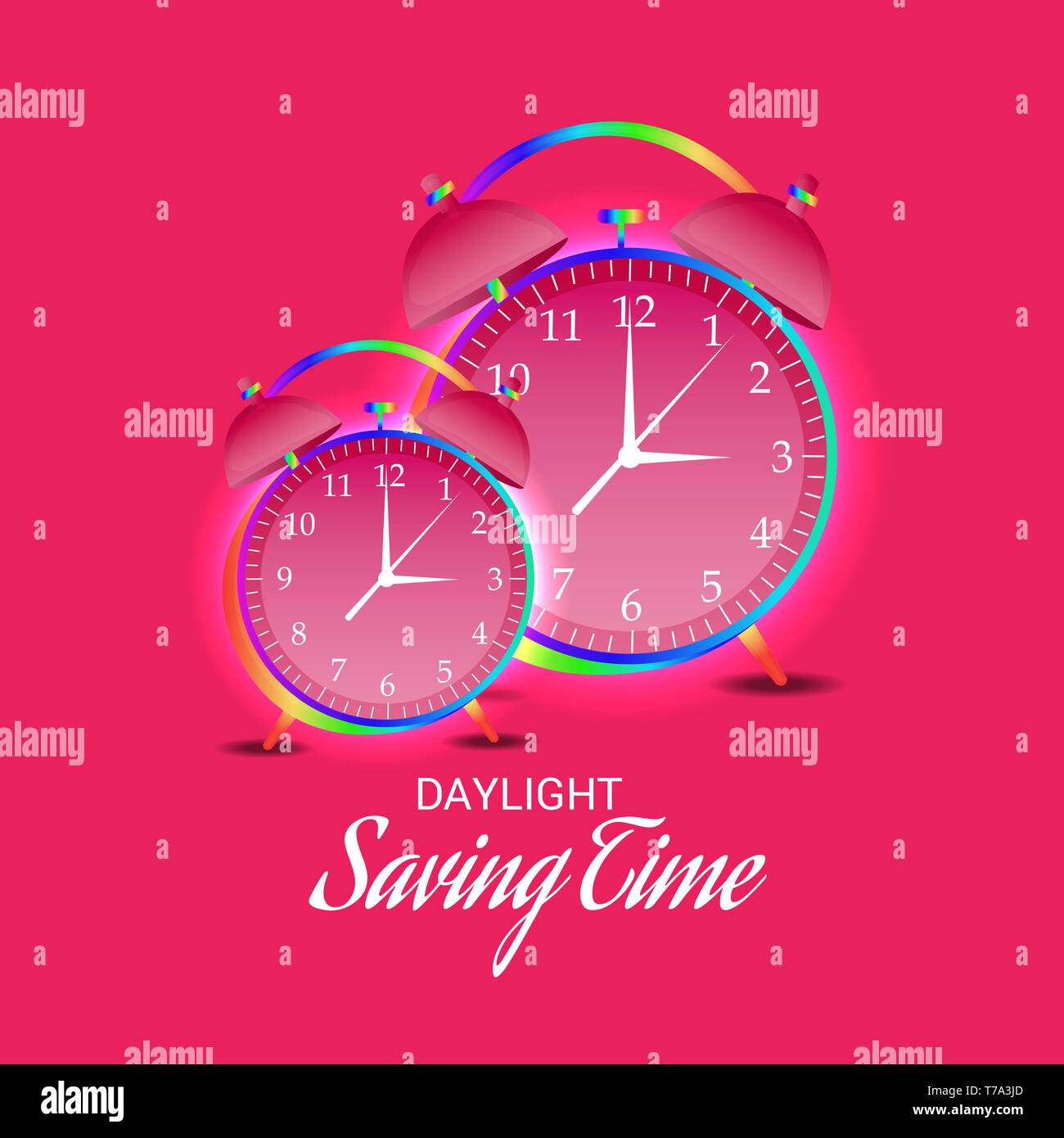 Vector illustration of a Banner for Change your clocks message for ...