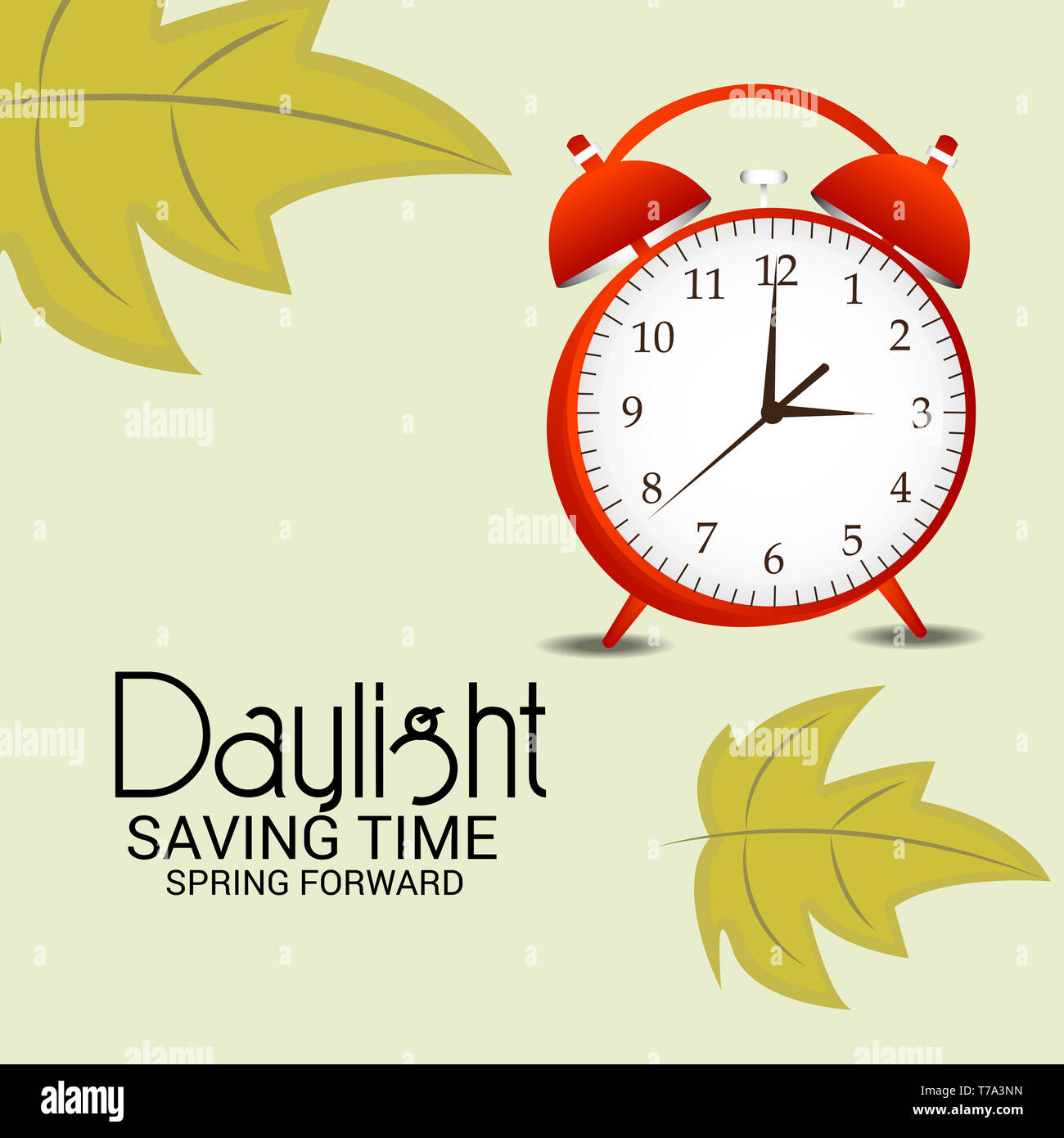 Vector illustration of a Banner for Change your clocks message for ...