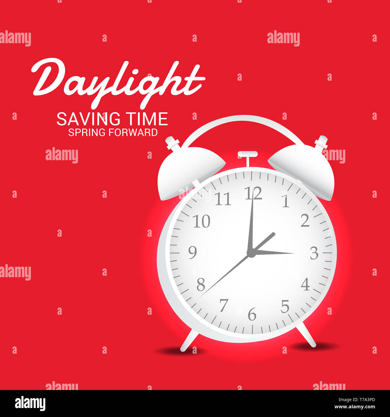 Vector illustration of a Banner for Change your clocks message for ...