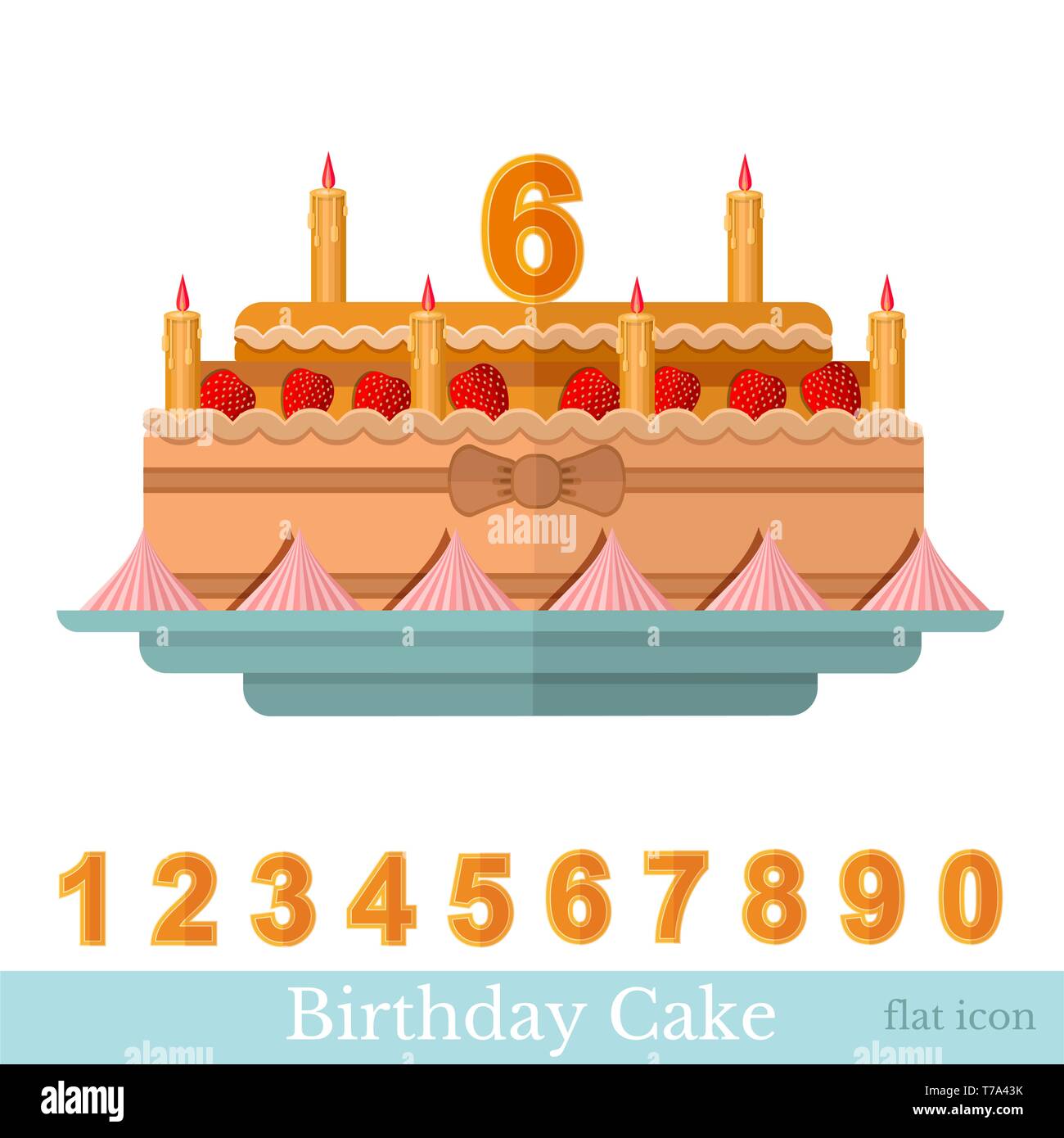 One sweet chocolate cookie Stock Vector Images - Alamy