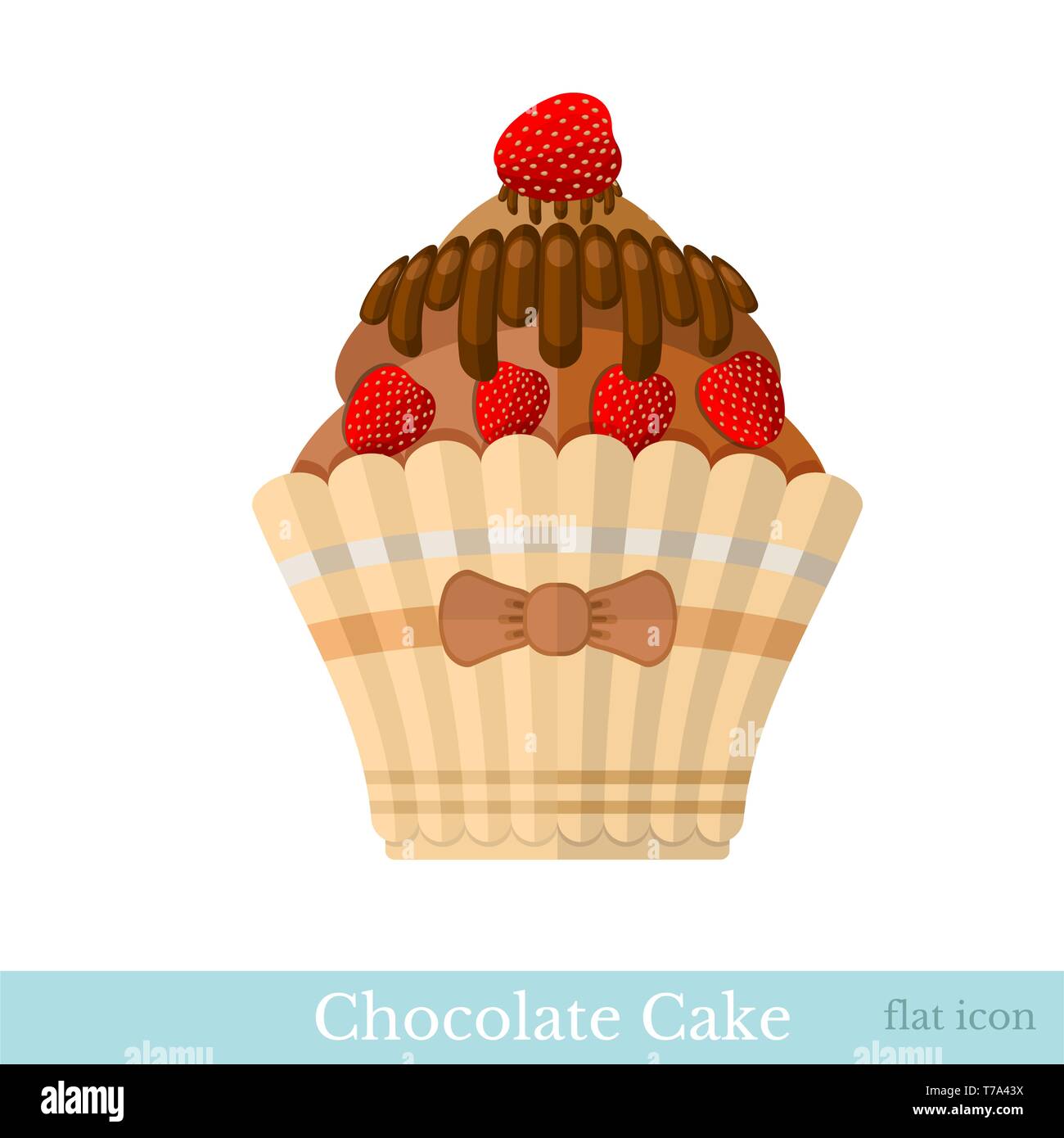 Sweet pie waffle cookie Stock Vector Images - Alamy