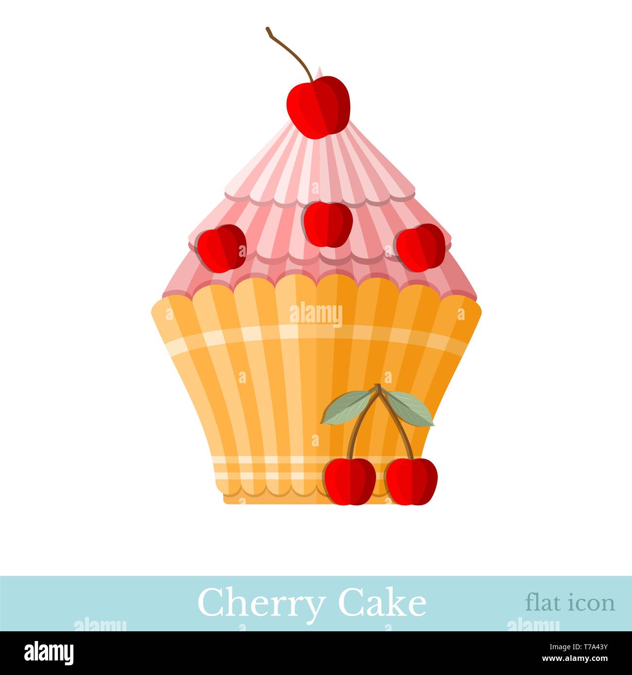 Sweet desert in flat style Stock Vector Image & Art - Alamy