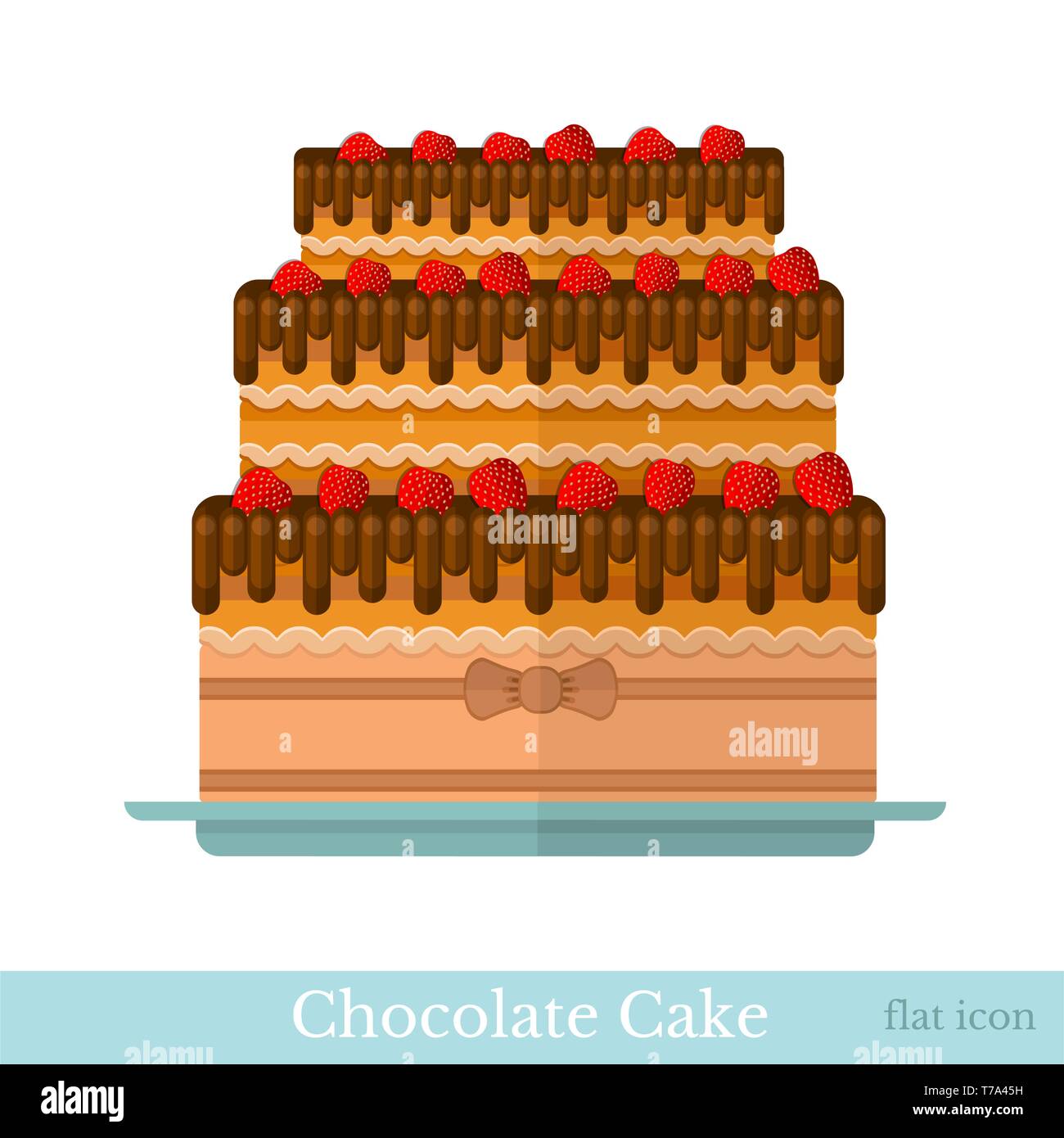 Sweet pie waffle cookie Stock Vector Images - Alamy