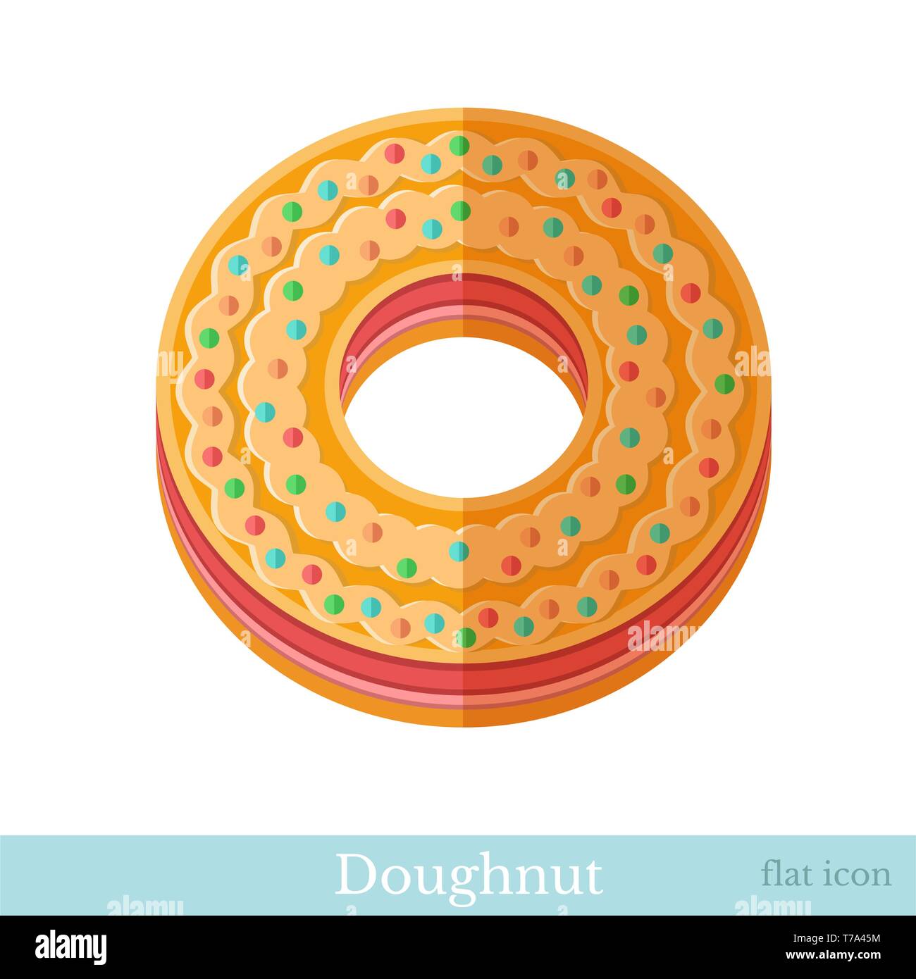 Sweet desert in flat style Stock Vector Image & Art - Alamy