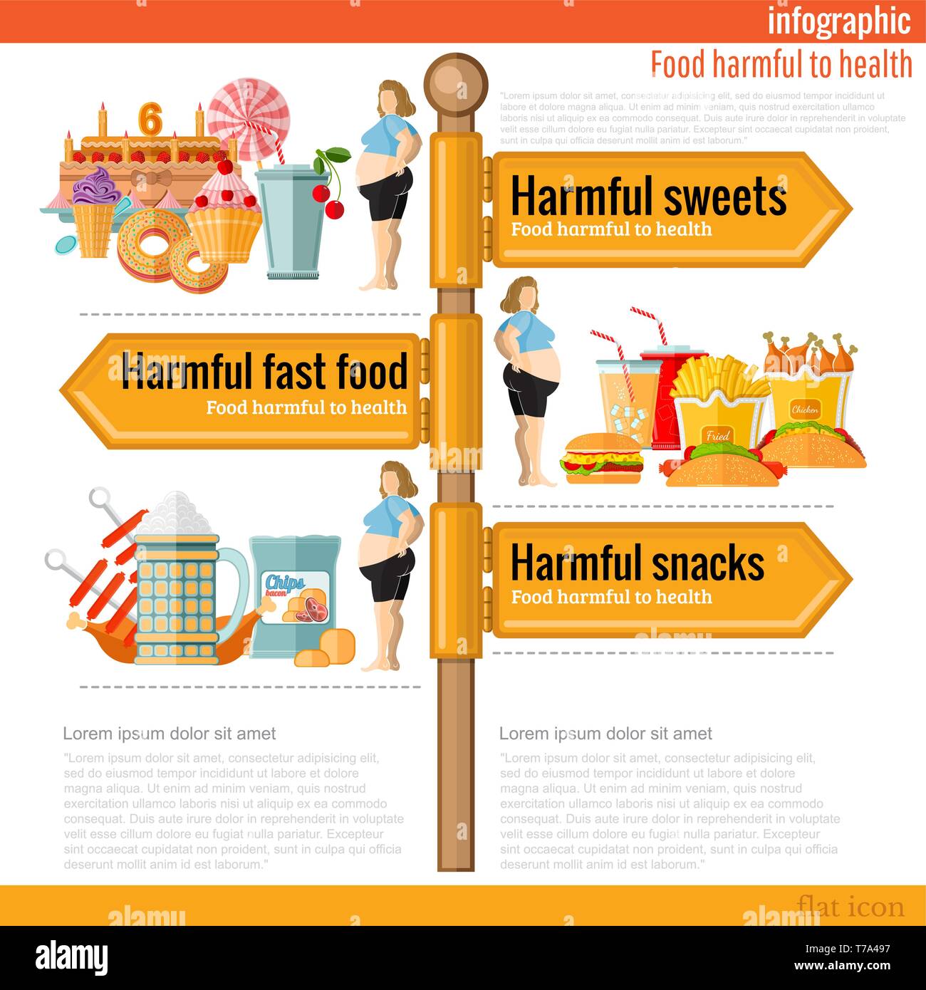 Infographic presentation healthy lifestyle concept hi-res stock ...