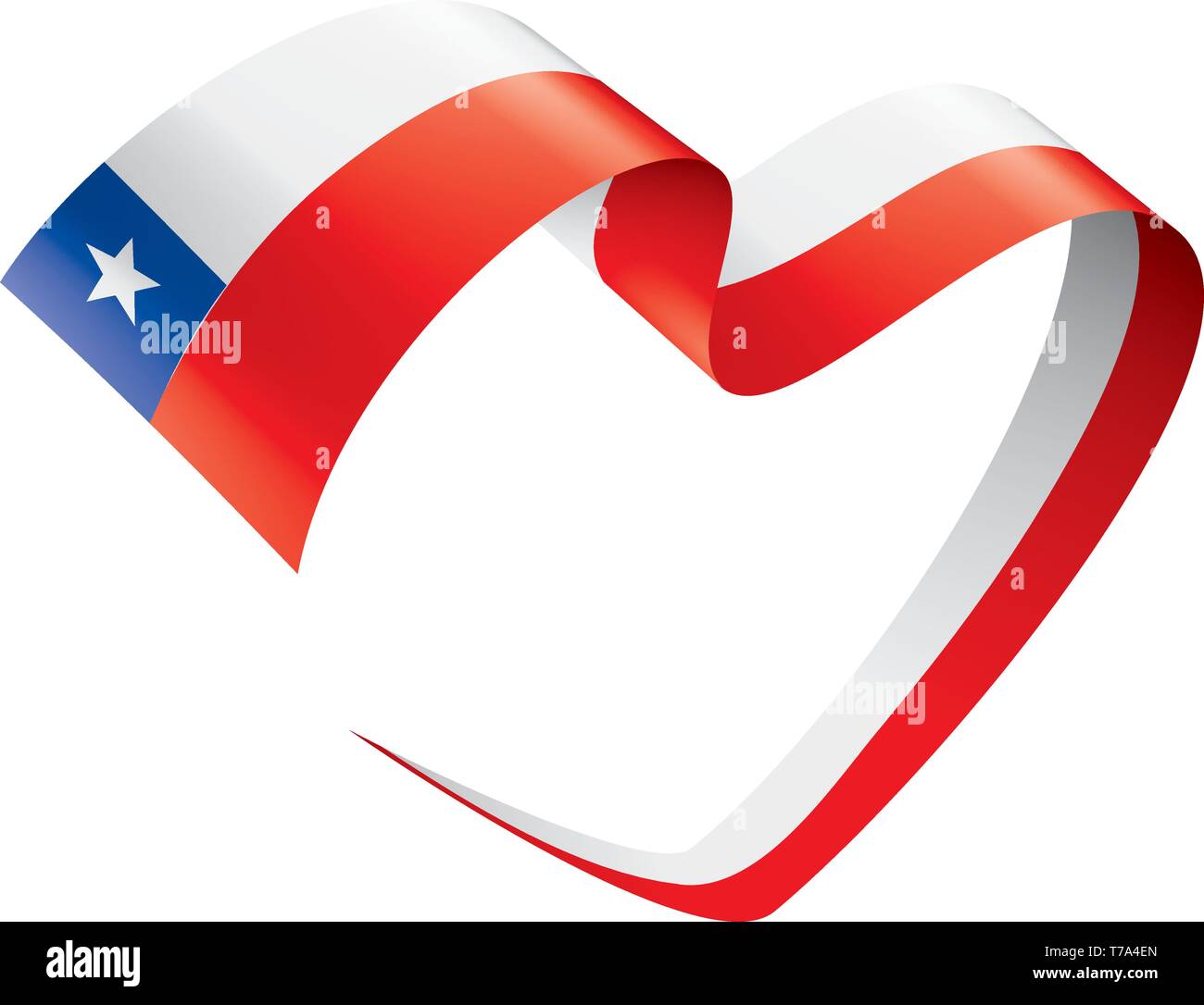 Flag chile realistic 3d Cut Out Stock Images & Pictures - Alamy