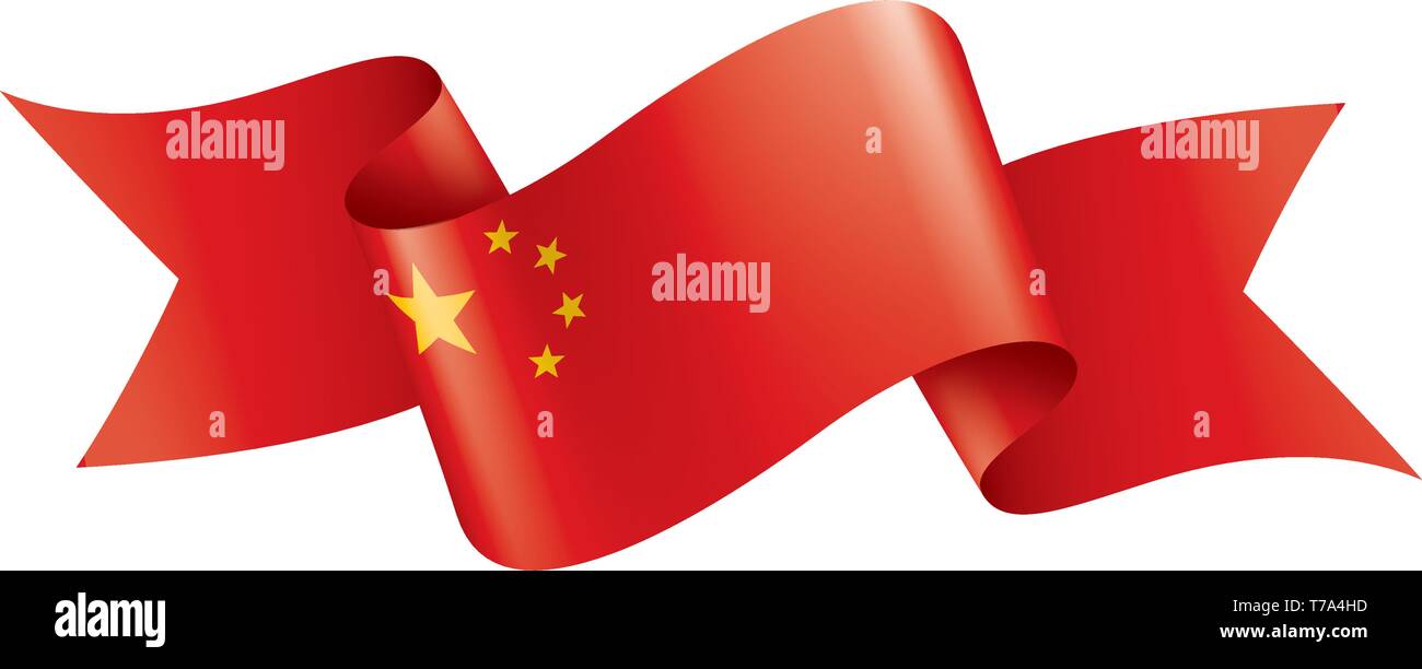 China flag, vector illustration on a white background Stock Vector ...