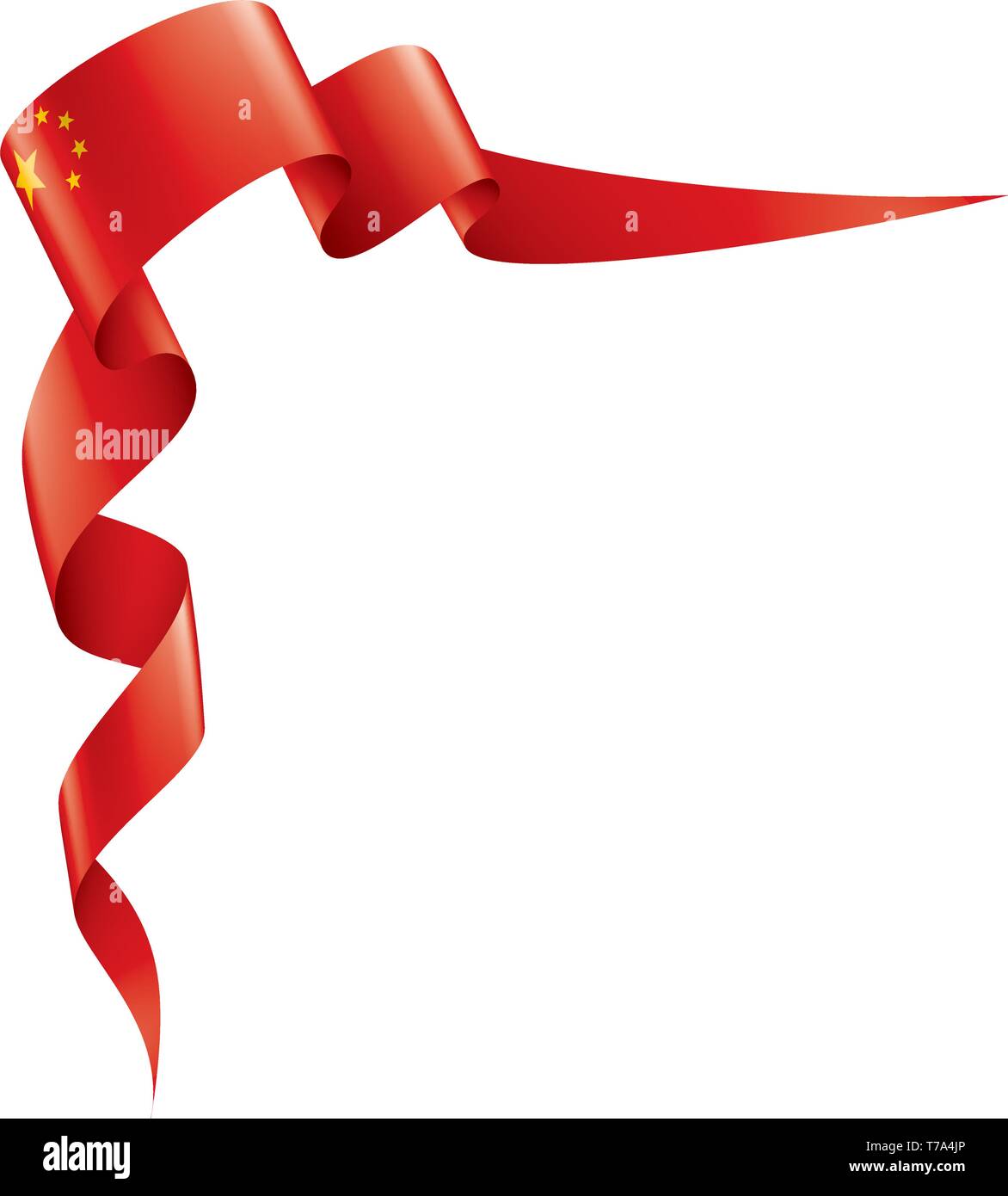 China flag, vector illustration on a white background Stock Vector ...