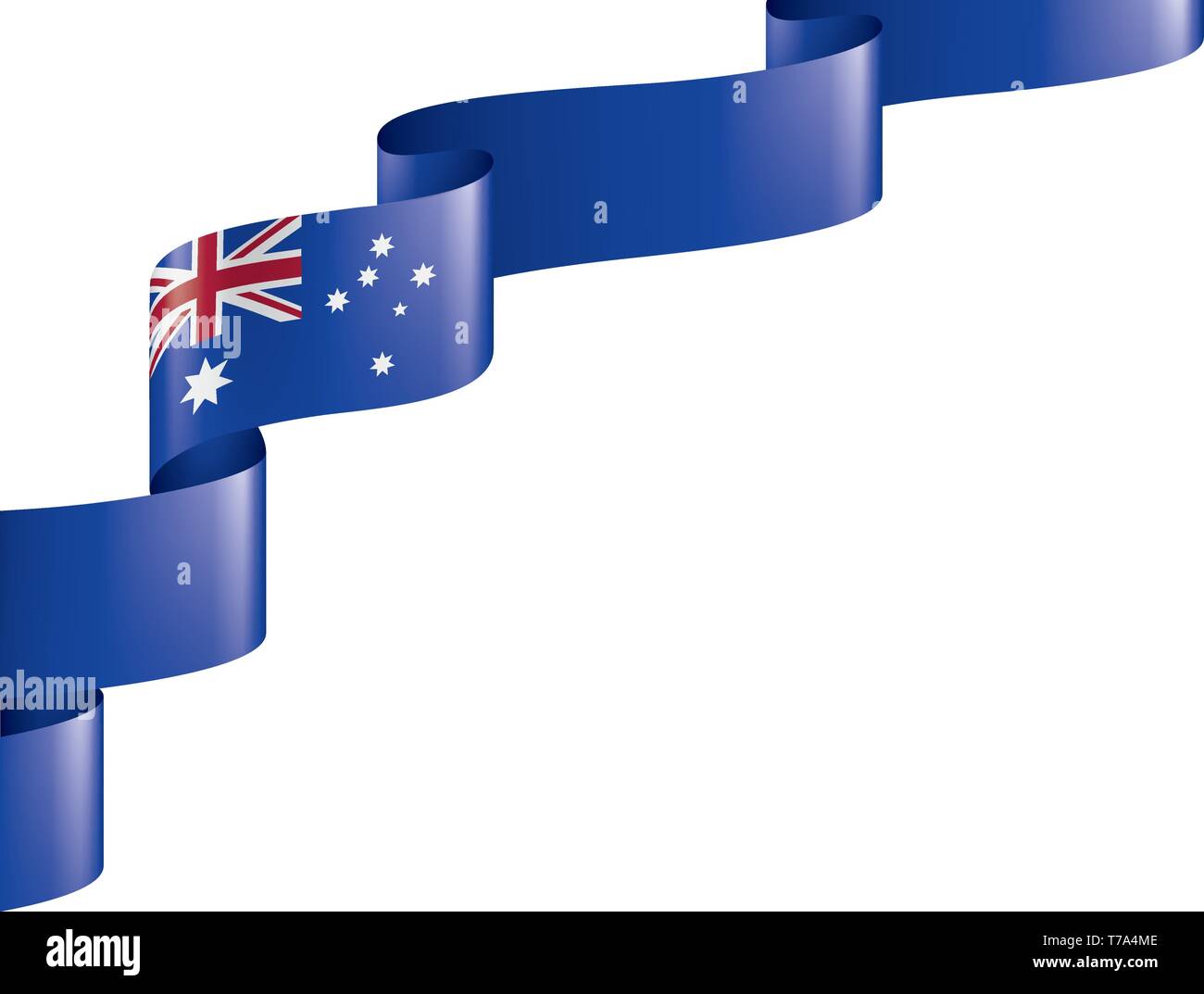 Australia flag, vector illustration on a white background Stock Vector ...