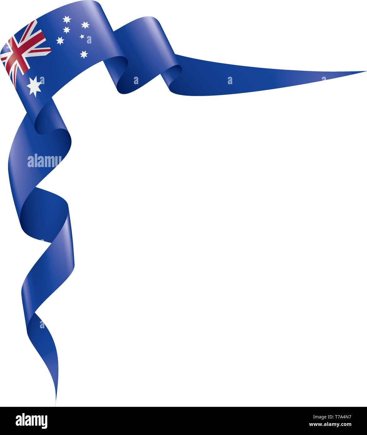Australia flag, vector illustration on a white background Stock Vector ...