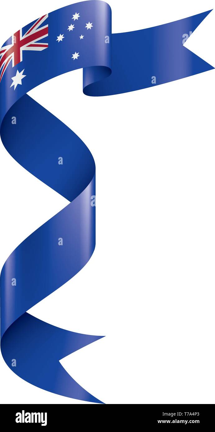 Australia flag, vector illustration on a white background Stock Vector ...