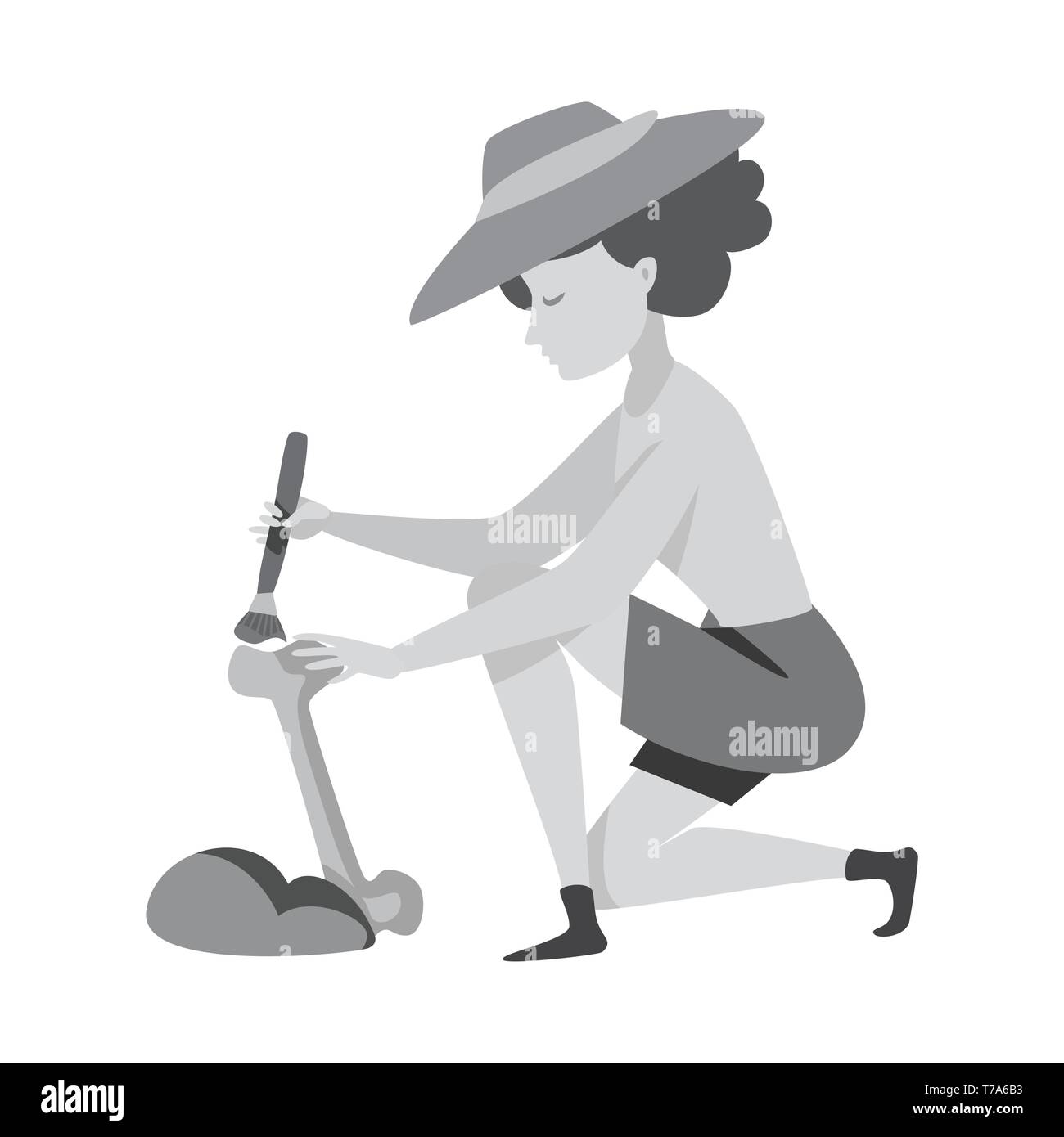 Paleontologist Hat Clipart Outline