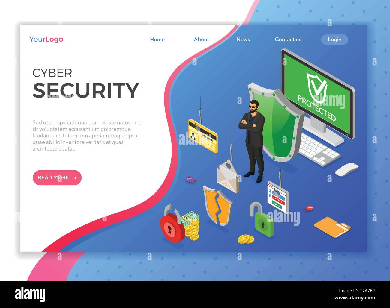 Security agent Stock Vector Images - Alamy