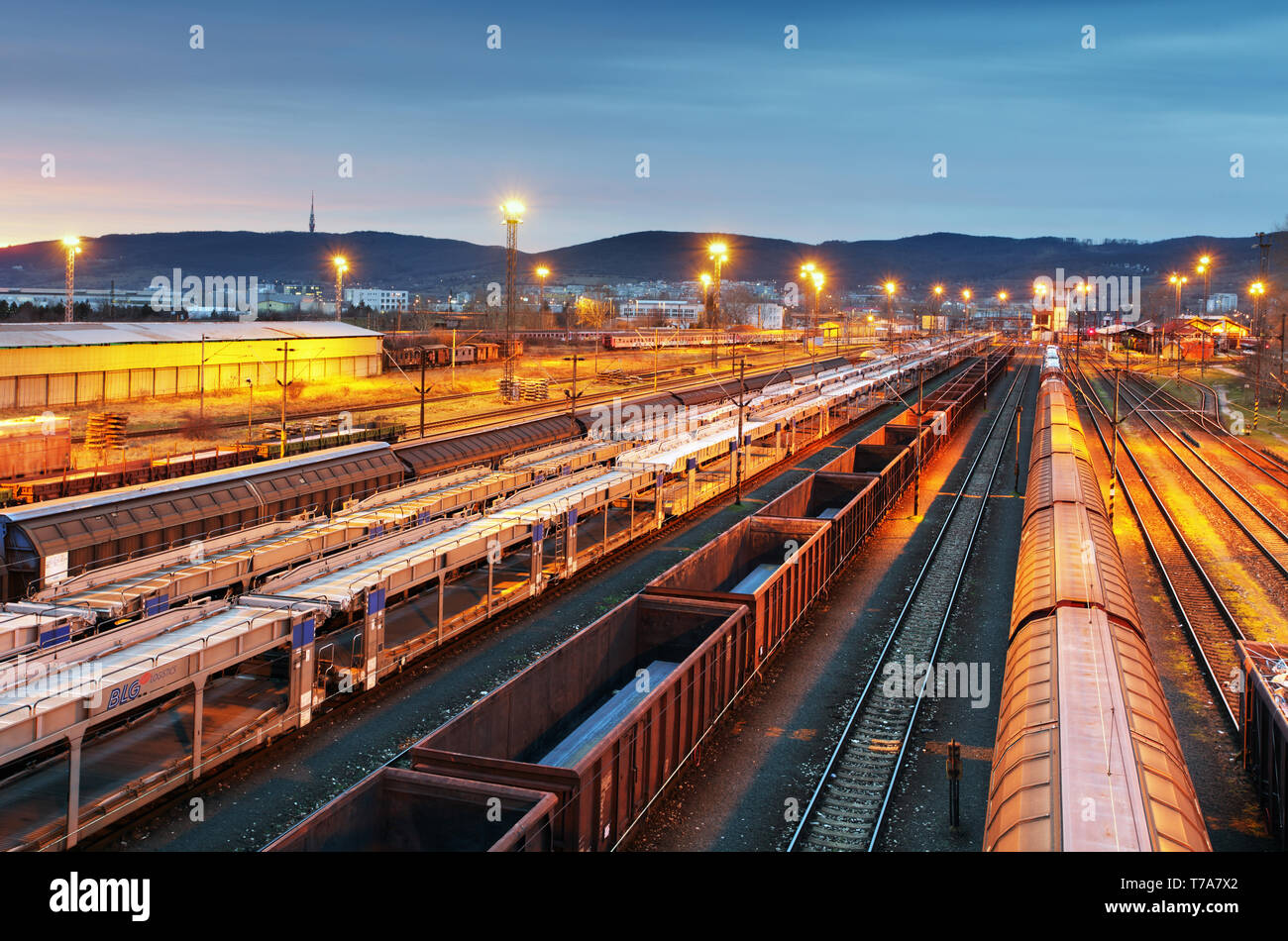 Railway track with freight traffic hi-res stock photography and images ...