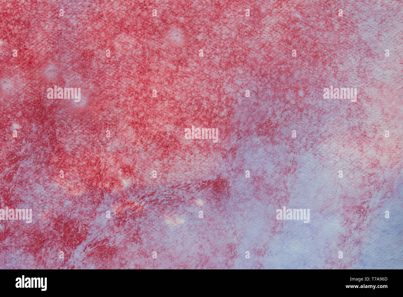 red and violet color watercolor painted on paper background texture ...