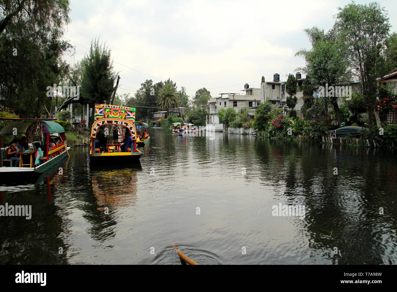Xochimilco district in Mexico city Stock Photo - Alamy