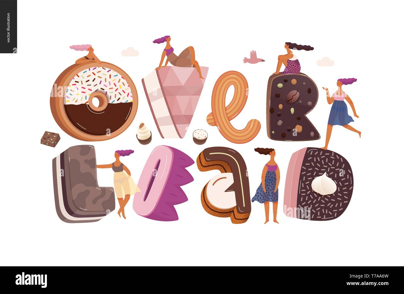 Sugar overload Stock Vector Images - Alamy