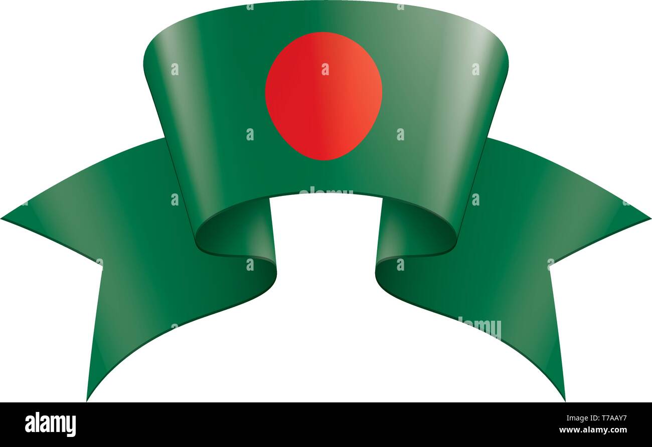 Bangladesh flag, vector illustration on a white background Stock Vector ...