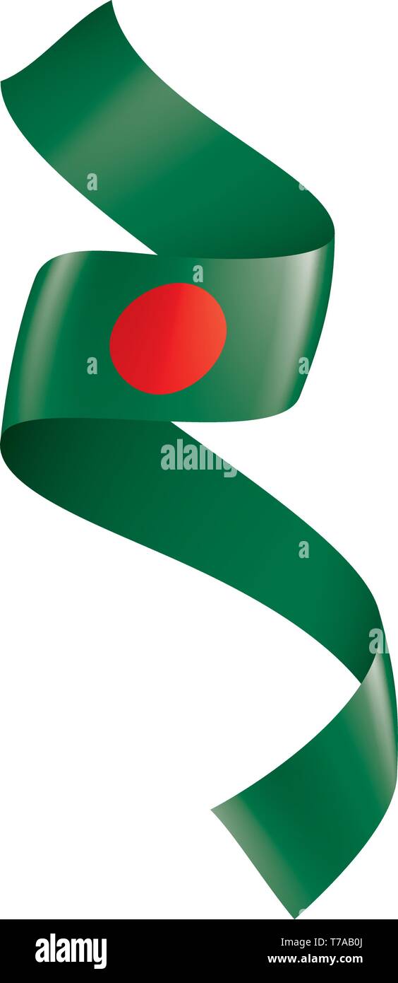 Bangladesh flag, vector illustration on a white background Stock Vector ...