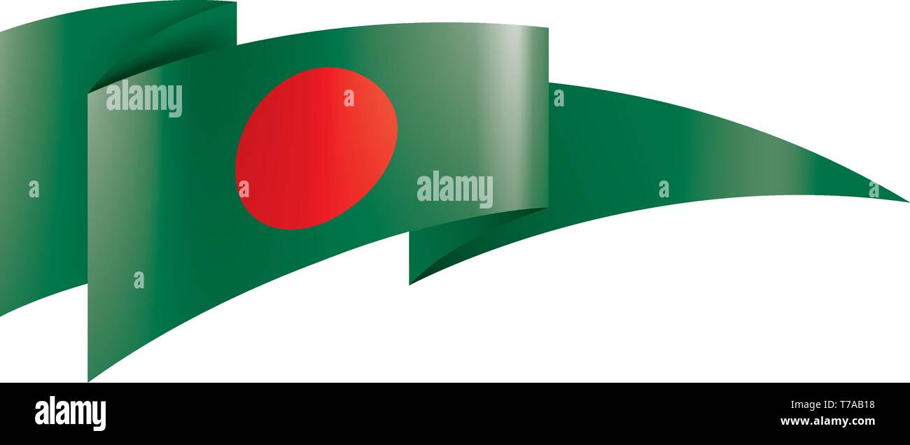Bangladesh flag, vector illustration on a white background Stock Vector ...
