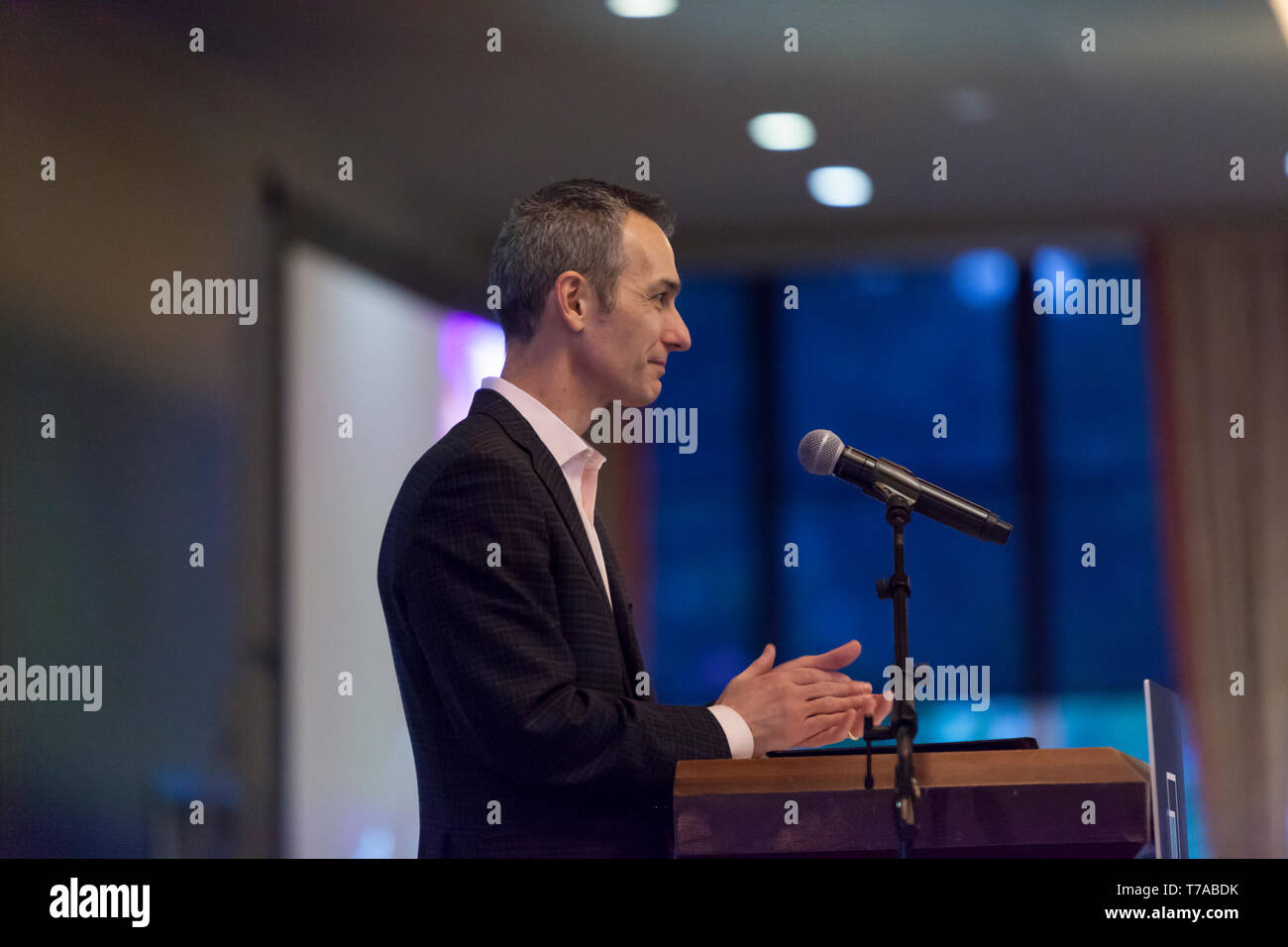 Seattle, Washington: Rob Dunlop, president and CEO of Cascade Public ...