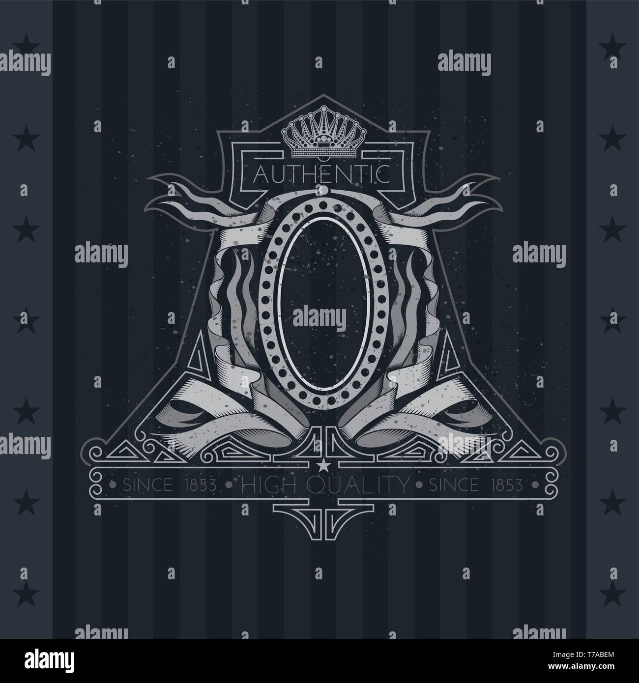 The oval coat of arms Stock Vector Images - Alamy