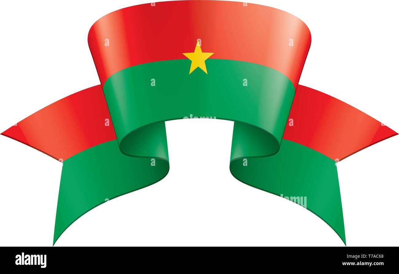 Burkina Faso Flag Vector Illustration On A White Background Stock