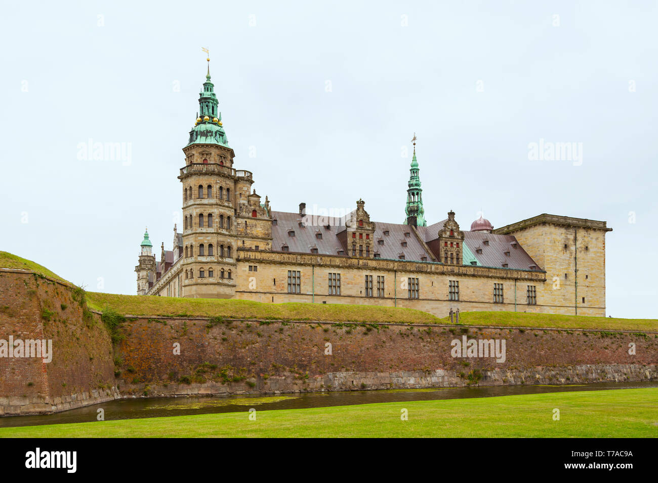 Kronborg castle made famous by William Shakespeare situated in Danish ...