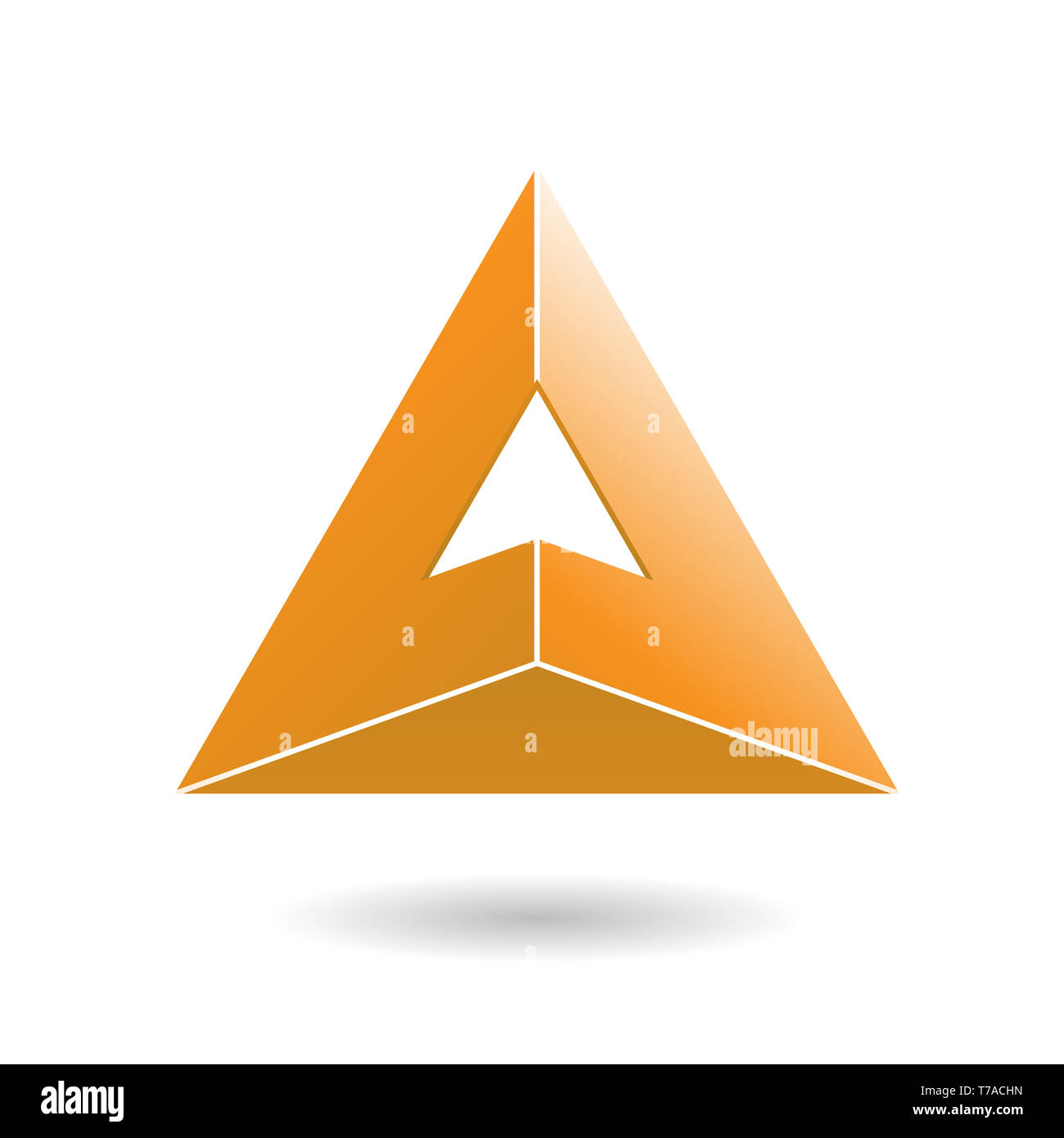 Design Concept of a Colorful Abstract Triangular Icon of Letter A ...
