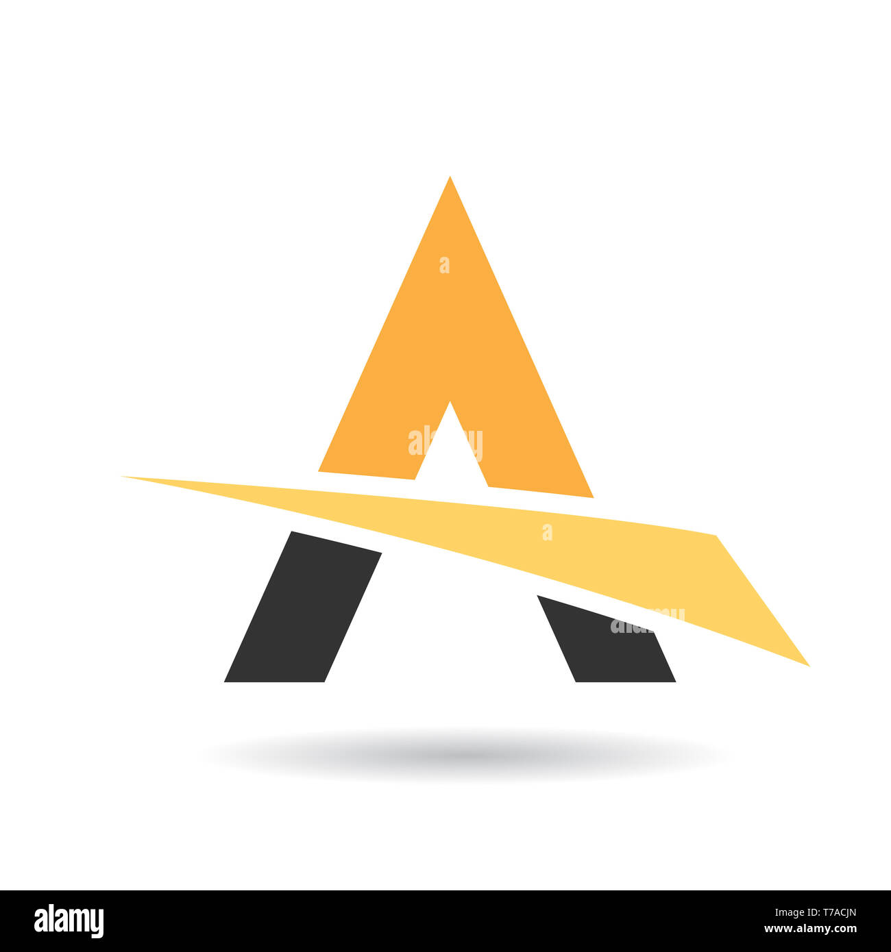 Design Concept of a Colorful Abstract Triangular Icon of Letter A ...
