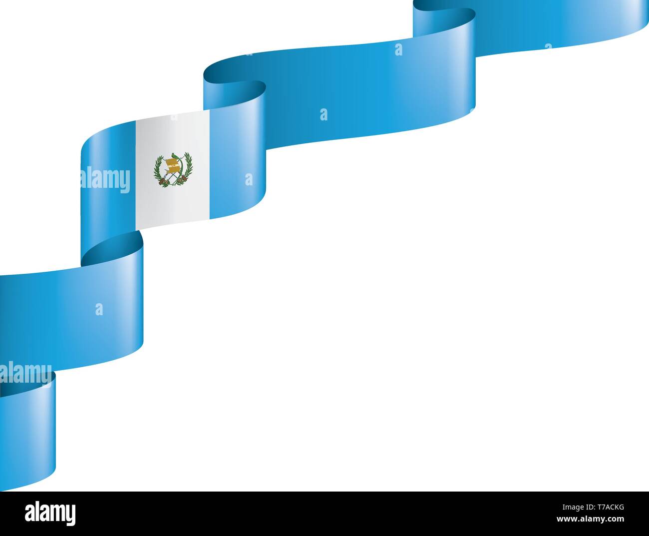 Guatemala flag, vector illustration on a white background Stock Vector ...